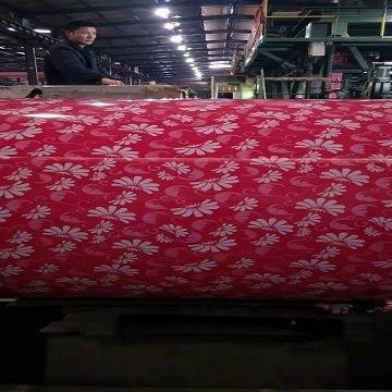 China SPCC SPCD Color Coated Roofing Sheets PPGL steel coi 680mm width for sale