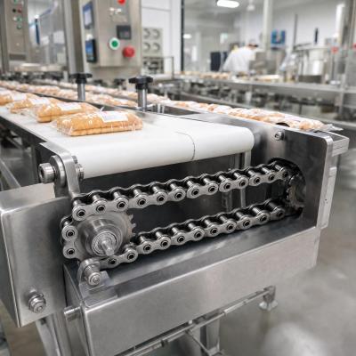 China 304 316 Stainless Steel Material 40 40HP 40HPSS Stainless Steel Hollow Pin Chain 12.7mm Pitch Food Conveyor Machine Chain for sale