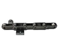 China 304 or 316 Stainless Steel C2052SS Double Pitch Conveyor Chain with A-1 Attachment and 31.75 mm Pitch for sale