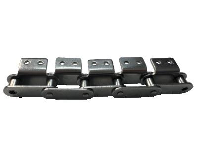 China 304 or 316 Stainless Steel C2040SS Double Pitch Conveyor Chain with 25.4 mm Pitch and A-2 Attachment for sale