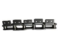 China 304 or 316 Stainless Steel C2040SS Double Pitch Conveyor Chain with 25.4 mm Pitch and A-2 Attachment for sale