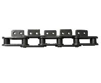 China 304 or 316 Stainless Steel C2040SS Double Pitch Conveyor Chain with 25.4 mm Pitch and A-2 Attachment for sale