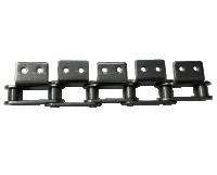 China 304 or 316 Stainless Steel C2040SS Double Pitch Conveyor Chain with 25.4 mm Pitch and A-2 Attachment for sale