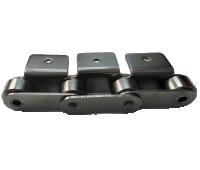 China SUS304 or SUS316 Stainless Steel C2082SS Double Pitch Conveyor Chain with 50.8 mm Pitch and A-1 Attachment for sale