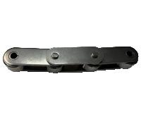 China 304 or 316 Stainless Steel C2060 C2060SS Double Pitch Chain with 38.1 mm Pitch for Corrosion Resistant Conveyor Applications for sale