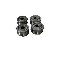 China LV20/7-ZZ V Groove Track Roller Bearing 7 x 22 x 11 mm Chrome Steel for V-Rails for sale