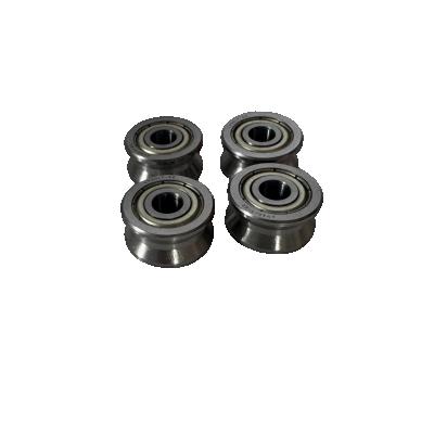 China LV204-57 ZZ V Groove Track Roller Bearing 20 x 57 x 22 mm Chrome Steel for V-Rails and Cylindrical Track Systems for sale