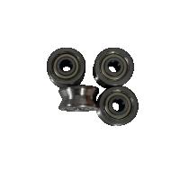 China LV20/7-ZZ V Groove Track Roller Bearing 7 x 22 x 11 mm Chrome Steel for V-Rails for sale
