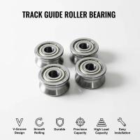 China LV201-14 2RS V Groove Track Roller Bearing 12 x 39.9 x 20.1 mm Chrome Steel for V-Rails and Cylindrical Track Systems for sale