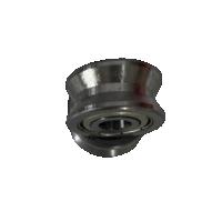China LV201-ZZ V Groove Track Roller Bearing 12 x 41 x 20 mm Chrome Steel for V-Rails for sale