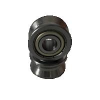 China LV201-ZZ V Groove Track Roller Bearing 12 x 41 x 20 mm Chrome Steel for V-Rails for sale