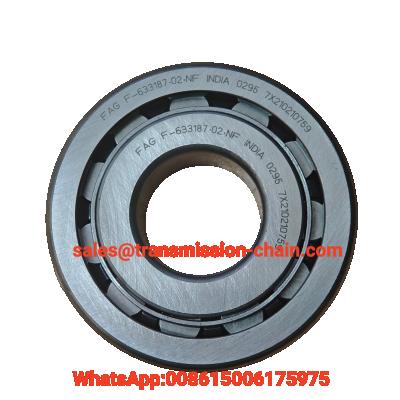 China FAG F-633187.02.NF Cylindrical Roller Bearing 25 X 62 X 17 mm with Steel Cage and Chrome Steel for Automotive Gearbox for sale
