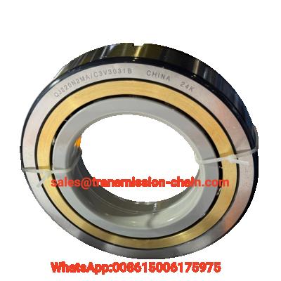 China QJ220N2MA QJ220N2MA/C3 Four Point Contact Ball Bearing 100x180x34mm Brass Cage High Axial Load Industrial Angular Contact Bearing for sale
