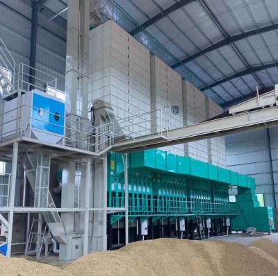 China 500 Tons Paddy Parboiling And Drying Machine Two Husk Furnace for sale