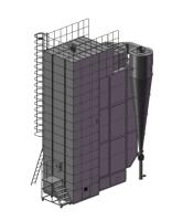 China Hot Air Blasting Indirect Heating 500 Ton Big Paddy Hull Burner With Max Caloric Value for sale