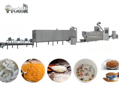 China 300 kg/h Capacity Artificial Rice Production Line with Food Grade Stainless Steel and Automatic Temperature Control for sale