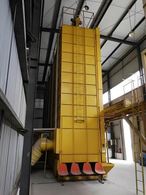 China Automatic Control Batch Type Grain Dryer With Husk Burner 15 Tons Capacity for sale