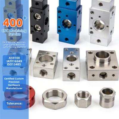 China CNC Machined Mechanical Parts Manifold Blocks Valve Plates Rapid Prototype Machining for sale