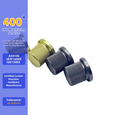 China Knurled Thumb Knob CNC Lathe Turning Parts CNC Parts Machining Customization for sale