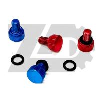 China Go Kart Bead Retainer 6mm Aluminum Anodized 6.6 mm Tall 11.8mm OD 9mm Long Lock Screw for sale