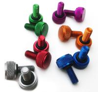 China Go Kart Bead Retainer 6mm Aluminum Anodized 6.6 mm Tall 11.8mm OD 9mm Long Lock Screw for sale