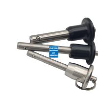 China Polished Stainless Steel Turning Parts Custom For Loaded Locking Pin And Ball Detent Pin for sale