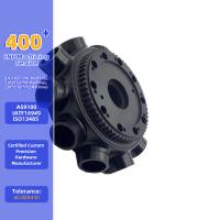 China Custom CNC Machined Multi-Port Junction Block | Precision Aluminum Fluid Pneumatic Manifold for sale