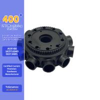 China Custom CNC Machined Multi-Port Junction Block | Precision Aluminum Fluid Pneumatic Manifold for sale