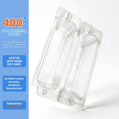China Custom High Precision CNC Machining Service Clear Plastic Parts Acrylic POM ABS PEAK Bracket CNC Machined Robotic Parts for sale
