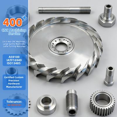 China Aluminum 5 Axis Cnc Machining Services Bladed Disk Or Blisk For Compressor for sale
