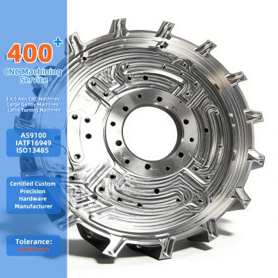 China Aluminum Impeller 5 Axis CNC Machining Service For Aerospace And Semiconductor for sale