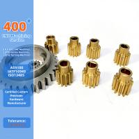 China Mini Worm Gear Transmission Parts Spur Gear CNC Machined Brass Parts for Planetary Gearbox for sale