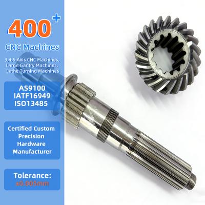 China Custom Automatic Transmission Parts Steel Carburizing And Tempering Spiral Bevel Gear for sale