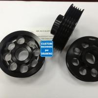 China Customizable CNC Timing Pulleys Black Oxide With Steel And Aluminum Material for sale