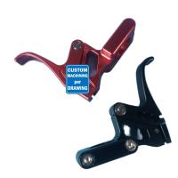 China Anodizing CNC Auto Parts Jet Handle Lever Components Billet Aluminum Adjustable Finger Throttle for sale