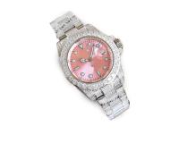 China Elegant Gemstone Adorned Wristwatch Stainless Steel 3ATM Water Resistance for sale