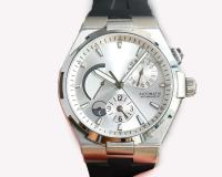 China Date Functions Swiss Silver Luxury Chronograph Watches Water Resistance Up To 100m for sale