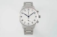 China White Dial Stainless Steel Swiss Luxury Watch 100m Water Resistance For Men for sale