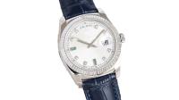 China Classic Mens Mechanical Wrist Watch Automatic Movement With White Dial for sale