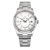 China 3A Quality Stainless Steel Strap Sapphire Mirror Mechanical Watches Skywalke Dial Forsining Watch Waterproof for sale
