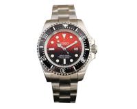 China 44mm Deep Sea Stainless Steel Mechanical Movement Iced Out Moissanite Watch Roex for sale