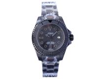 China 44mm Deep Sea Stainless Steel Mechanical Movement Iced Out Moissanite Watch Roex for sale
