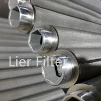 China Alkali Resistant 0.1um 5 Layer Sintered Wire Mesh Filter with Thread Connection for sale