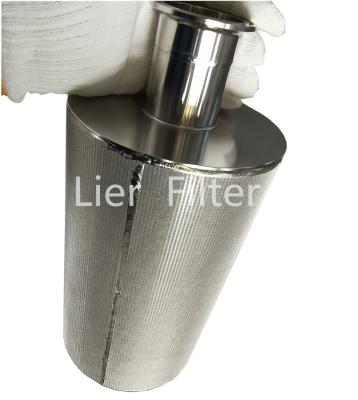 China Stainless Steel Cylinder Shaped Filter 0.2-120um for Steam Air Filtration for sale