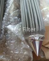 China High Temperature Gas Filtration Pleated Filter Element 90% Filter Rating for sale