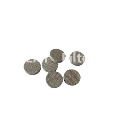 China 304 Stainless Steel Sintered Mesh Filter Perforated Silver Color for sale