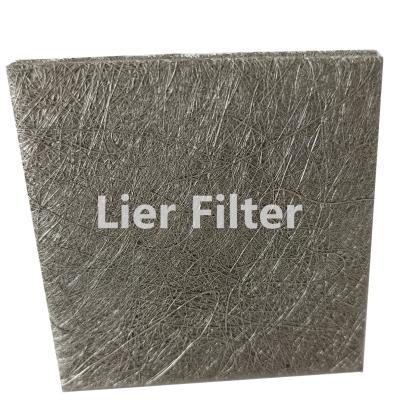 China Stainless Steel Sintered Metal Fiber Felt 1-1000 Micron Filter 316L 1000x1000mm for sale