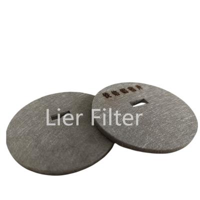 China Round Sintered Metal Fiber Felt 1000x1000mm 1.7mm High Porosity Fouling Capacity for sale