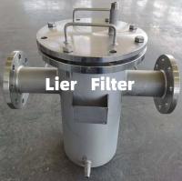 China DN100 S304 Stainless Steel Industrial Basket Strainer 200um for Chemical Industry for sale
