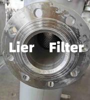 China DN100 S304 Stainless Steel Industrial Basket Strainer 200um for Chemical Industry for sale